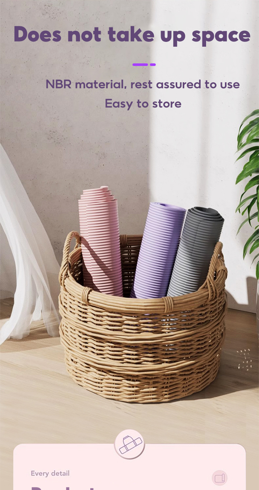 12MM/15MM Yoga Mat For Workout Non Slip Exercise Mat Thick Exercise Mat ...