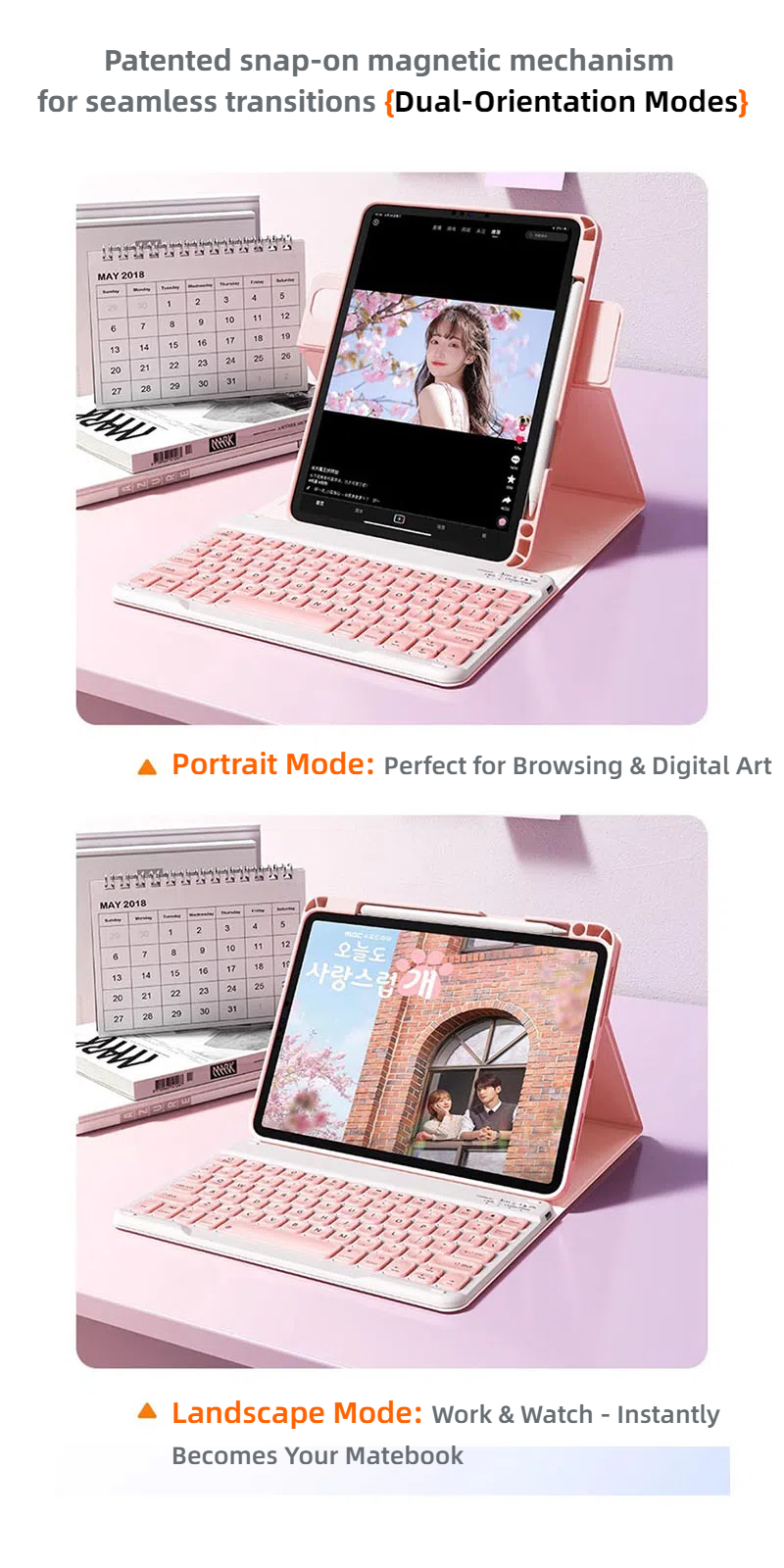 Bluetooth Keyboard+Mouse+case For iPad Pro M4 Air 7/6/5/4 11/10th/9th ...