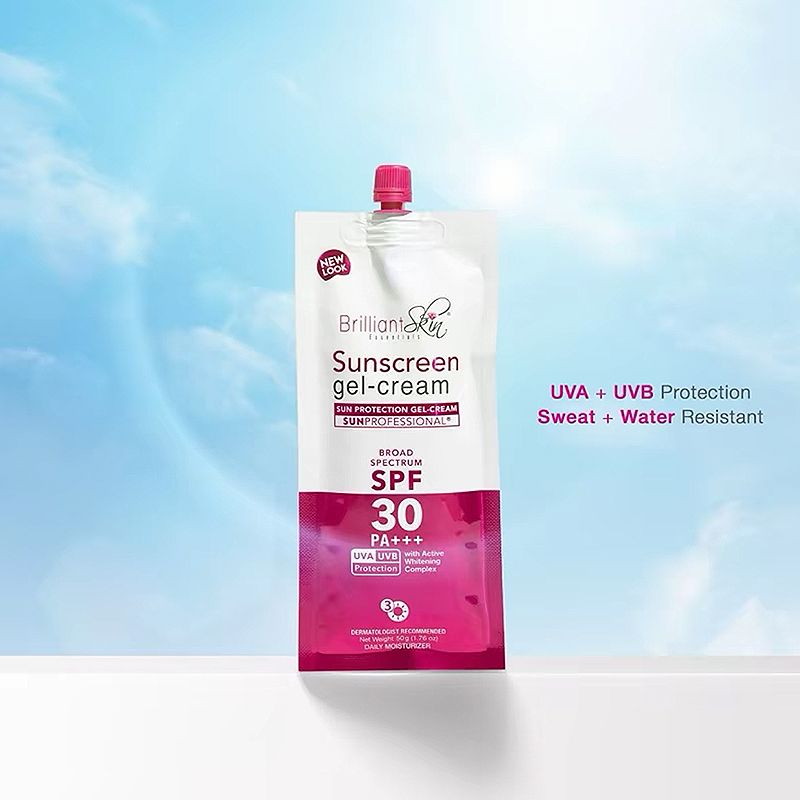 Original BRILLIANT SKIN Sunscreen Gel Cream | Tinted Sunscreen Face&Body Sunblock 50g | Shopee ...