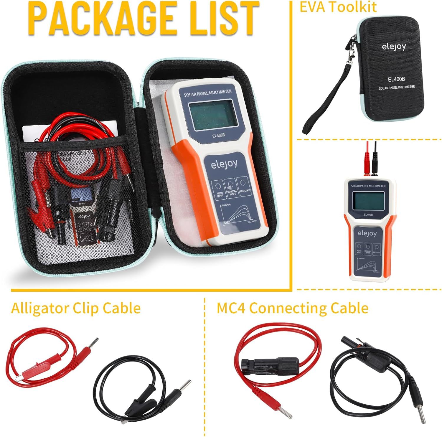 ELEJOY Solar Panel Tester MPPT EY1800W/EY1600WP/EY800W/EL400B ...