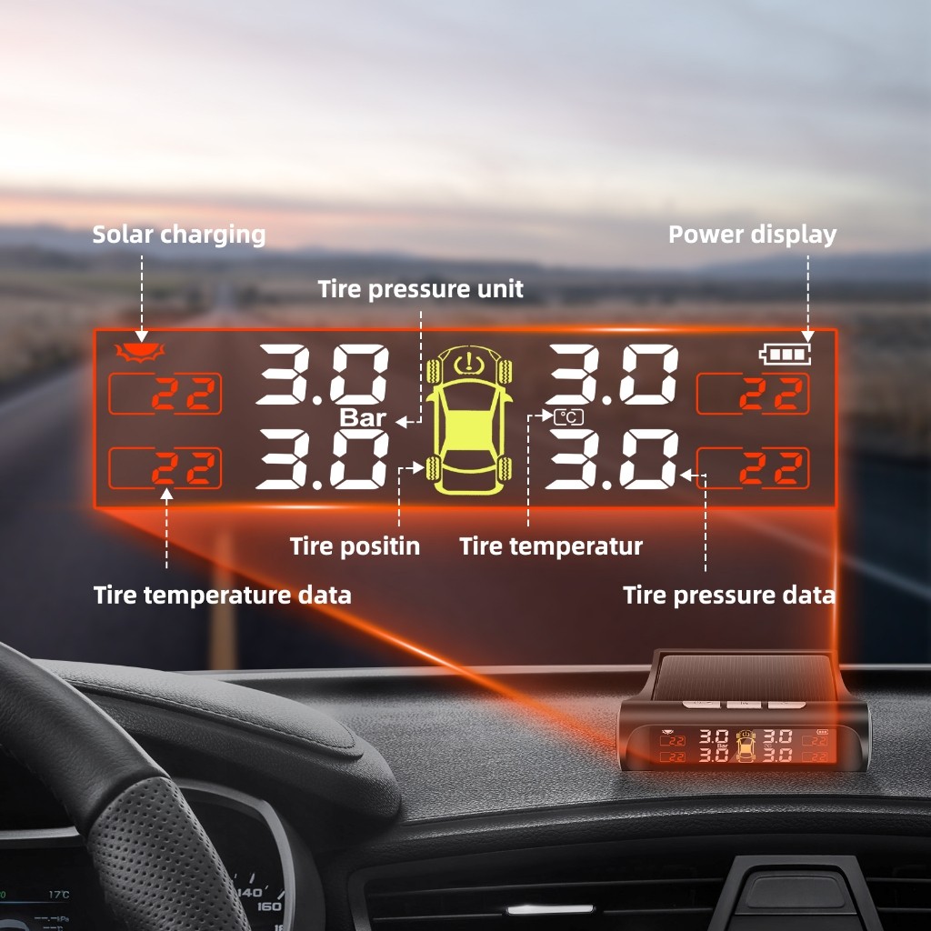 Evtor Wireless TPMS | Tire Pressure Monitoring System | For Car SUV ...