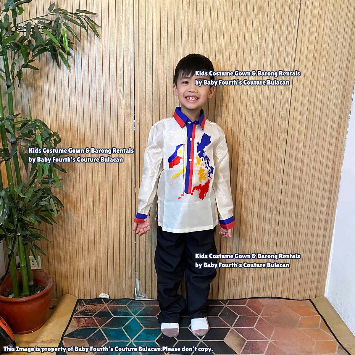 Buwan ng Wika Barong Tagalog – Philippine Flag & Map Design (Kids/Adult ...