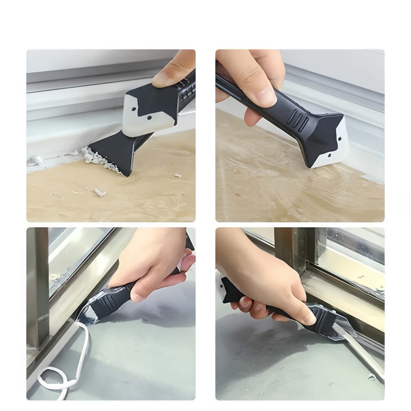 1pcs 3in1 Multi-Purpose Caulk Remover Tool,Metal and Plastic Grout ...