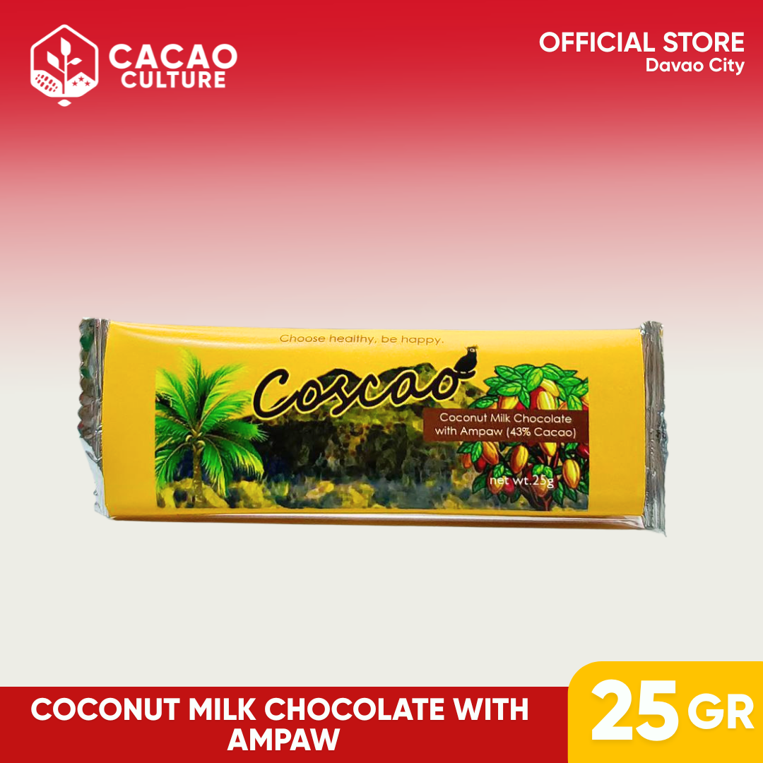 Cacao Culture |Coscao -Coconut Milk Chocolate with Ampaw 25g - Vegan ...