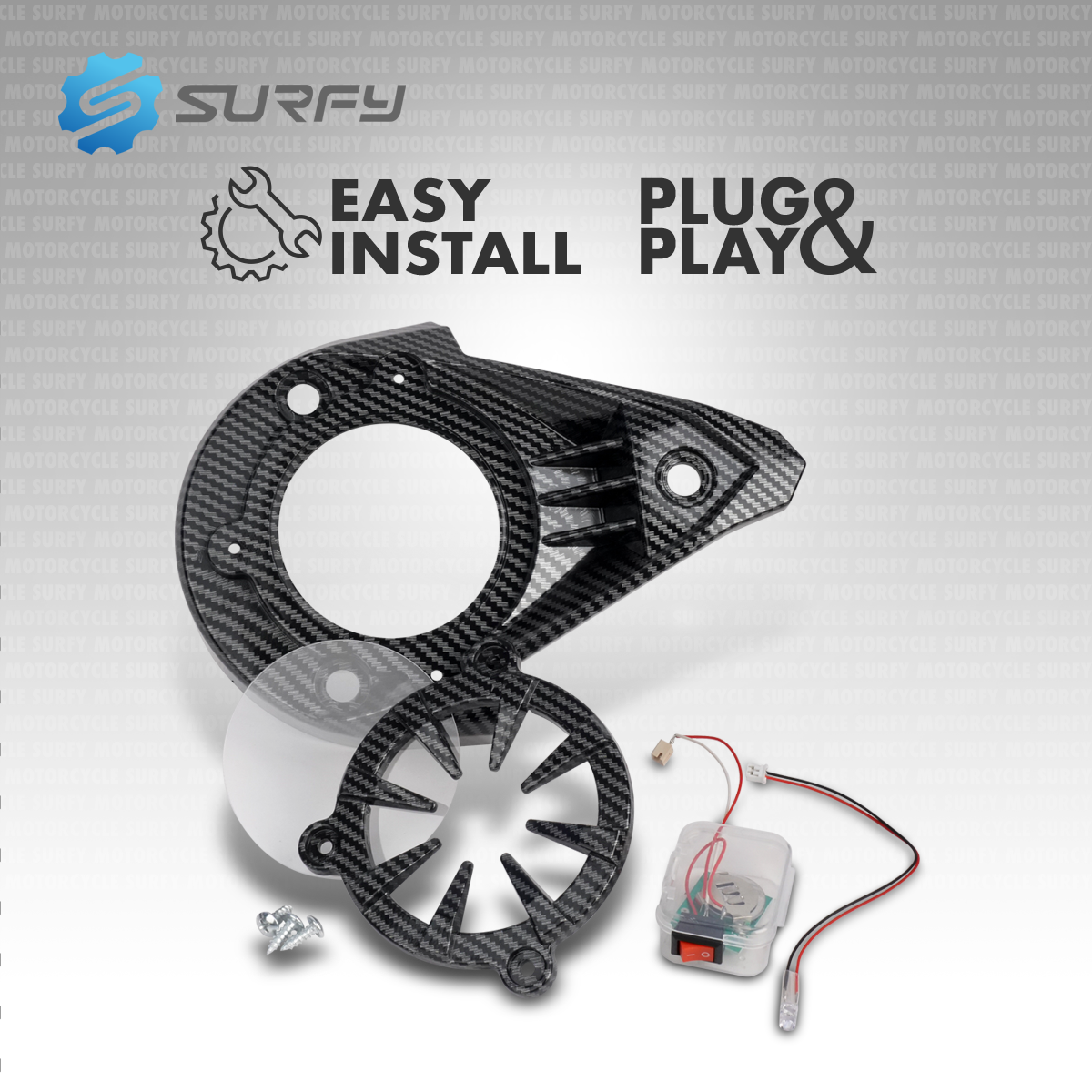 Honda Click 125i 150i Transparent Acrylic CVT Cover With Light Box And ...