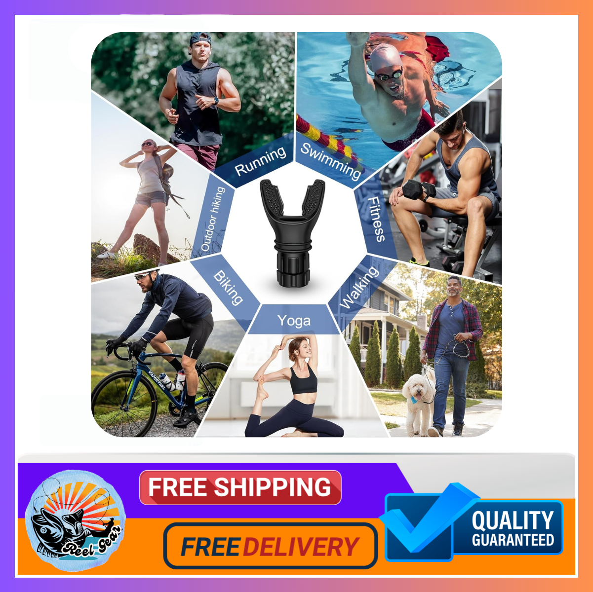 Adjustable Breathing Trainer Mouth Accessory Portable Vital Capacity ...