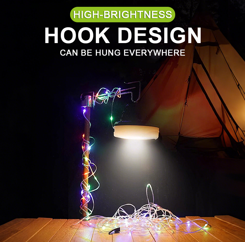 LED lights strip camping light rechargeable Waterproof 8 meter Stowable ...