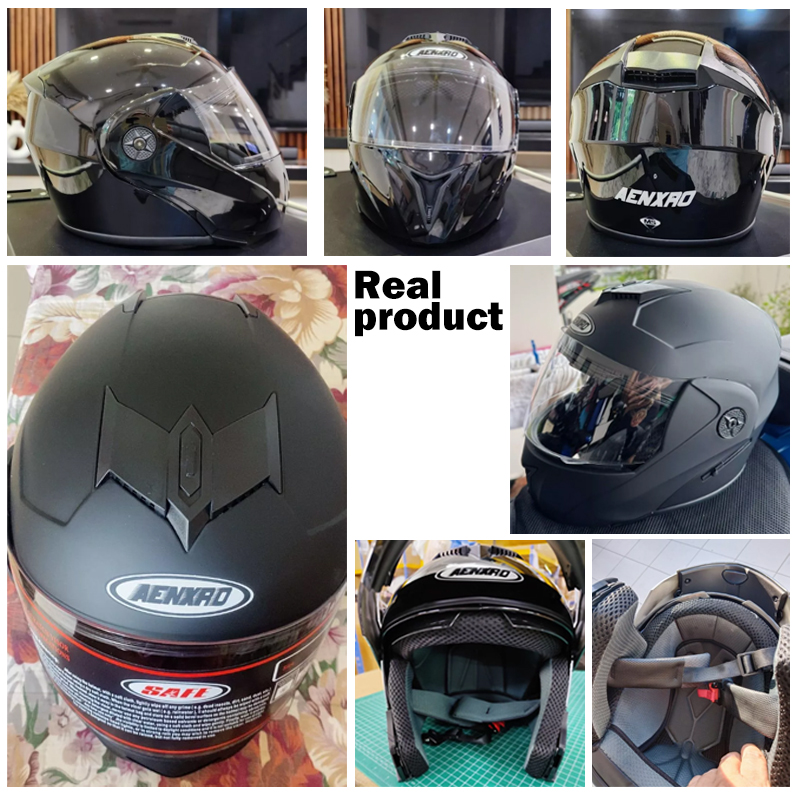 New helmet Motorcycle AENXRD 909 full face open face helmet double ...
