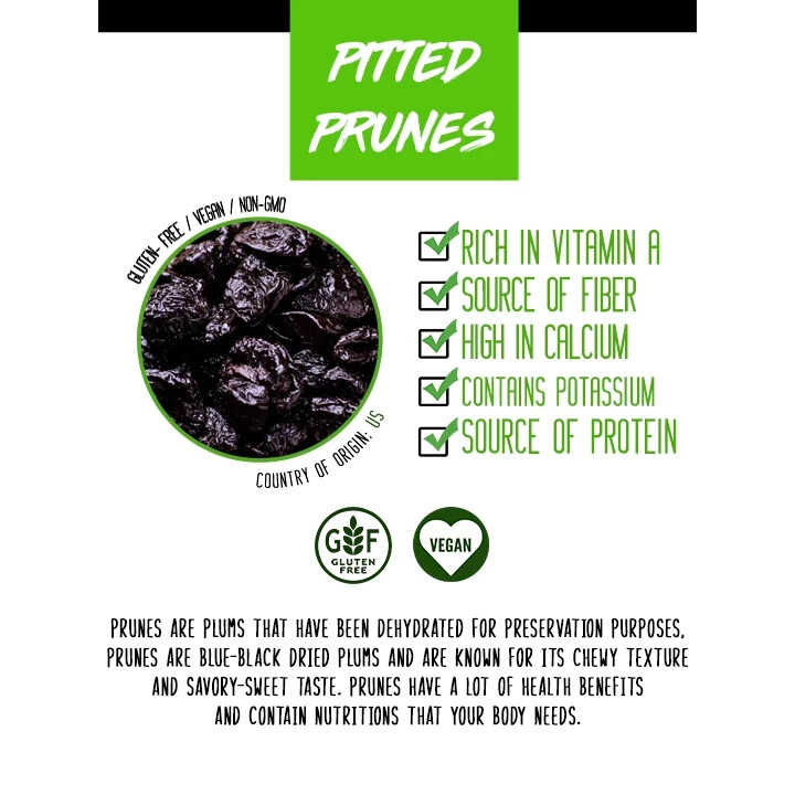 READY STOCK - California Premium Unsweetened Dried Pitted Prunes ...