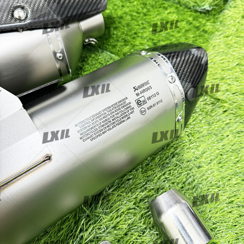 For Big bike ADV Motorcycle universal 51mm canister for Akrapovic Real ...