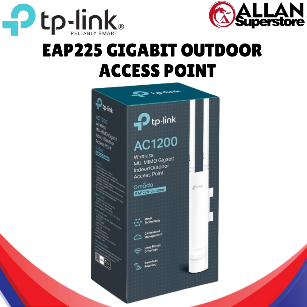 TP-Link EAP225 | EAP110 AC1200 Dual-Band Ceiling/Wall Mount WiFi Access ...