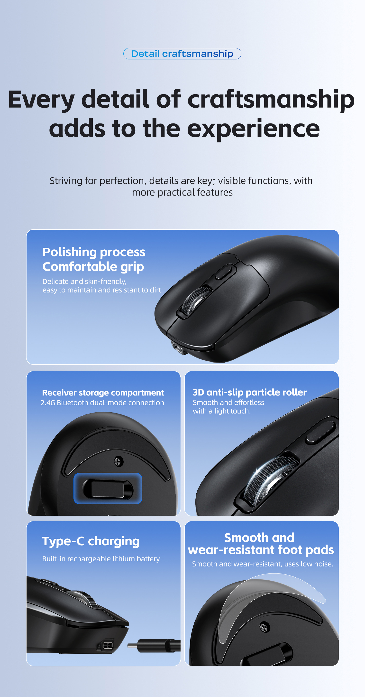 【XMT】T-WOLF Q3 wireless dual-mode Bluetooth mouse charging silent cheap ...