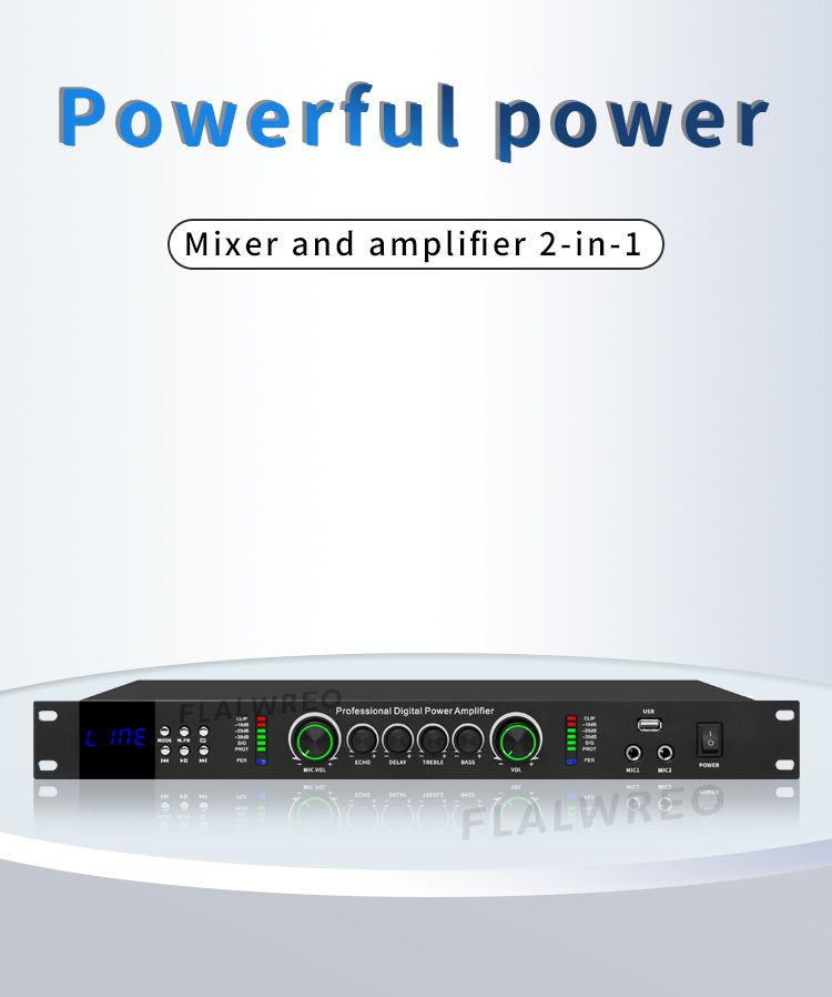 Professional Bluetooth Amplifier All-in-One Power Amplifier Bluetooth ...