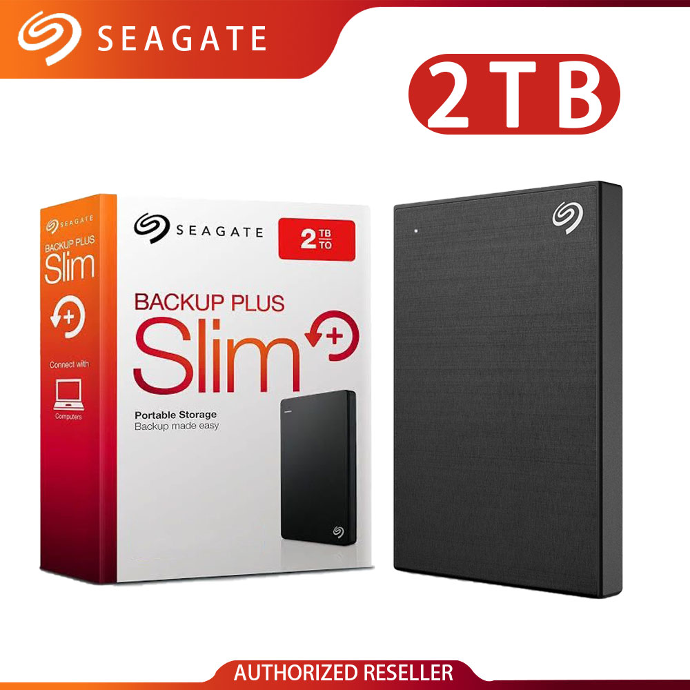 Seagate Plus Slim Hard Drive 1TB 2TB Backup external hard drive USB 3.0 ...