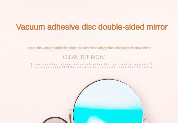 In Stock 360°Punch-free Adjustable Wall Bathroom Makeup Mirror Toilet ...