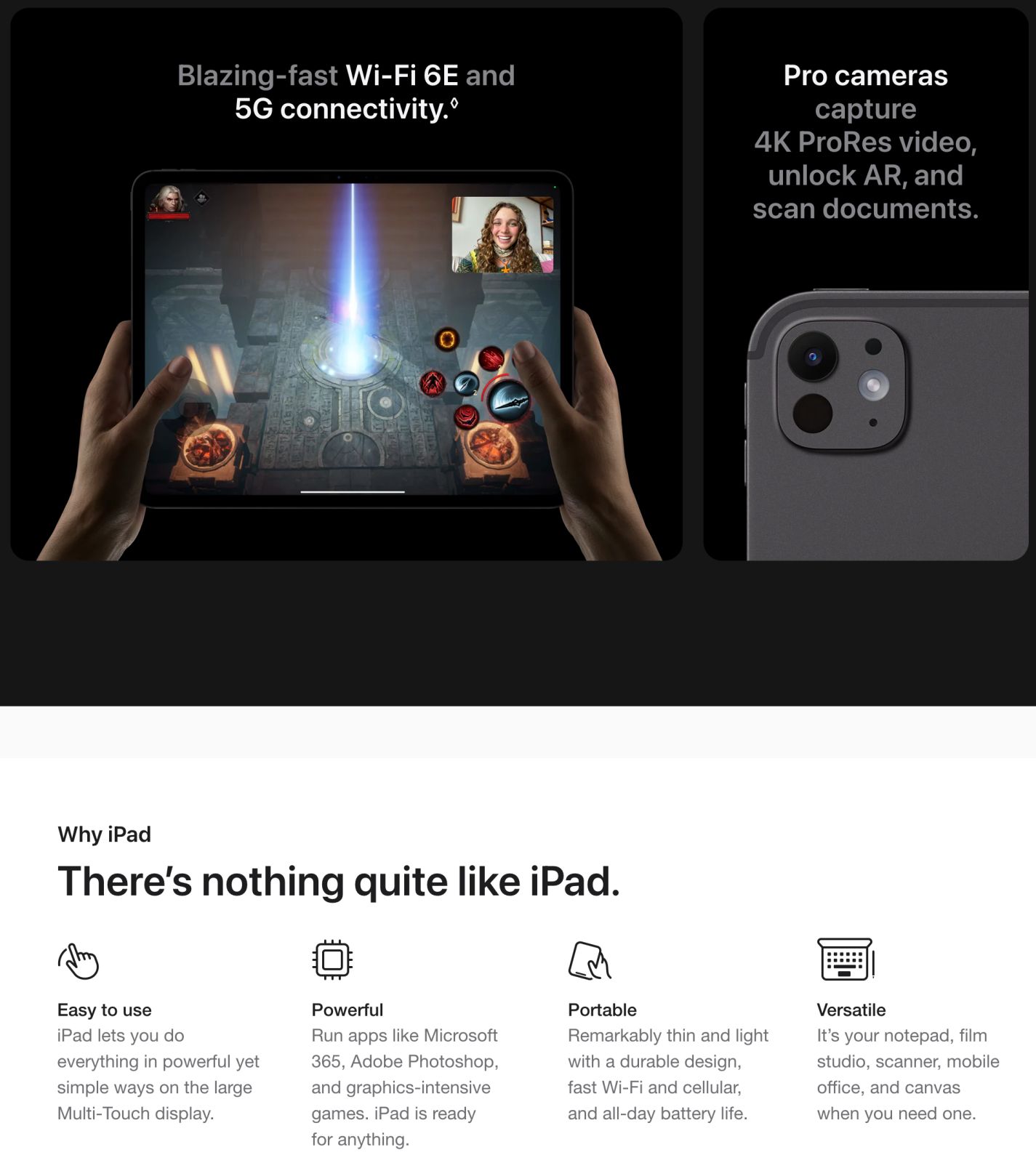 Apple 13-inch iPad Pro (7th Gen) M4 WiFi + Cellular with Standard glass ...