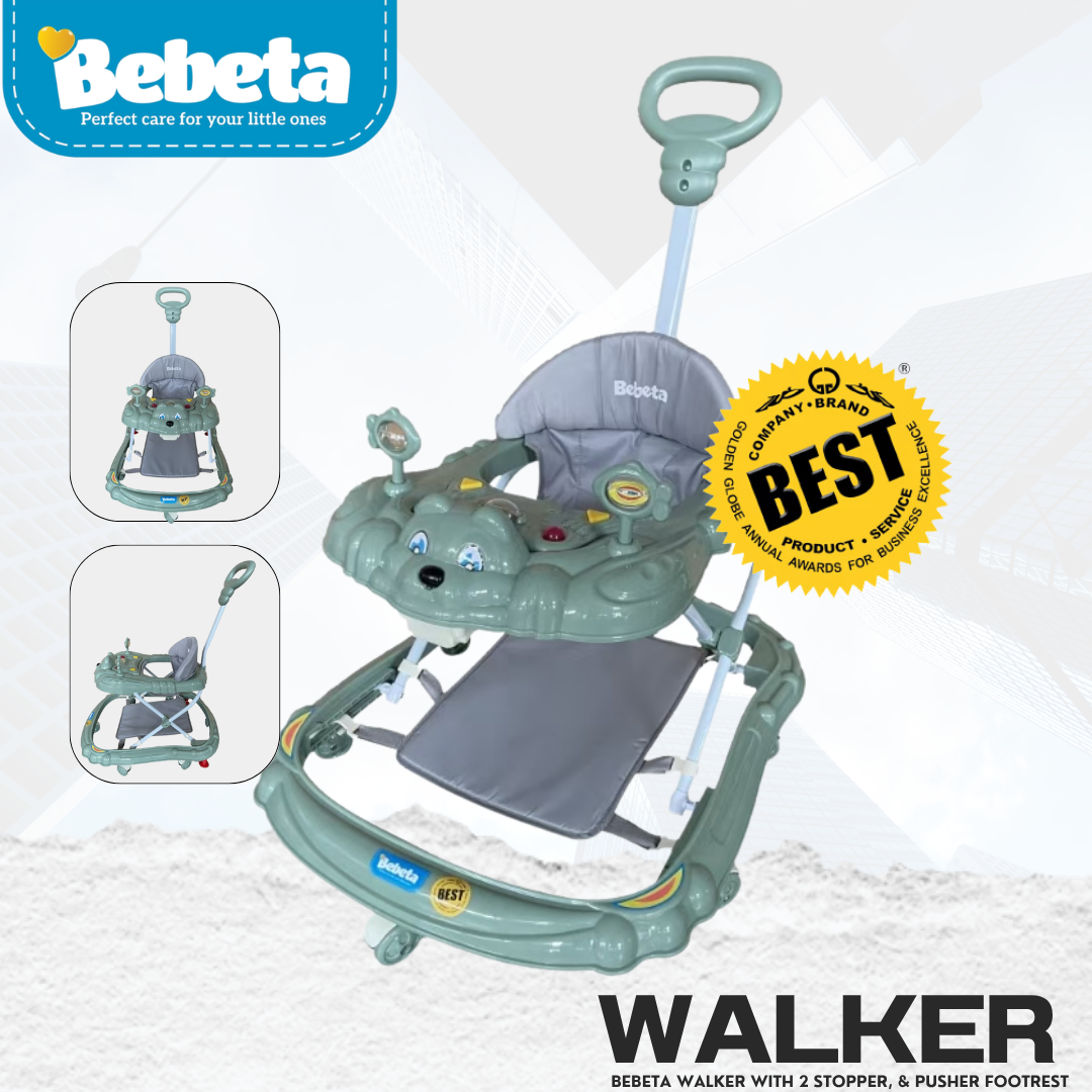 Bebeta Walker with 2 Stopper, & Pusher FOOTREST | Shopee Philippines