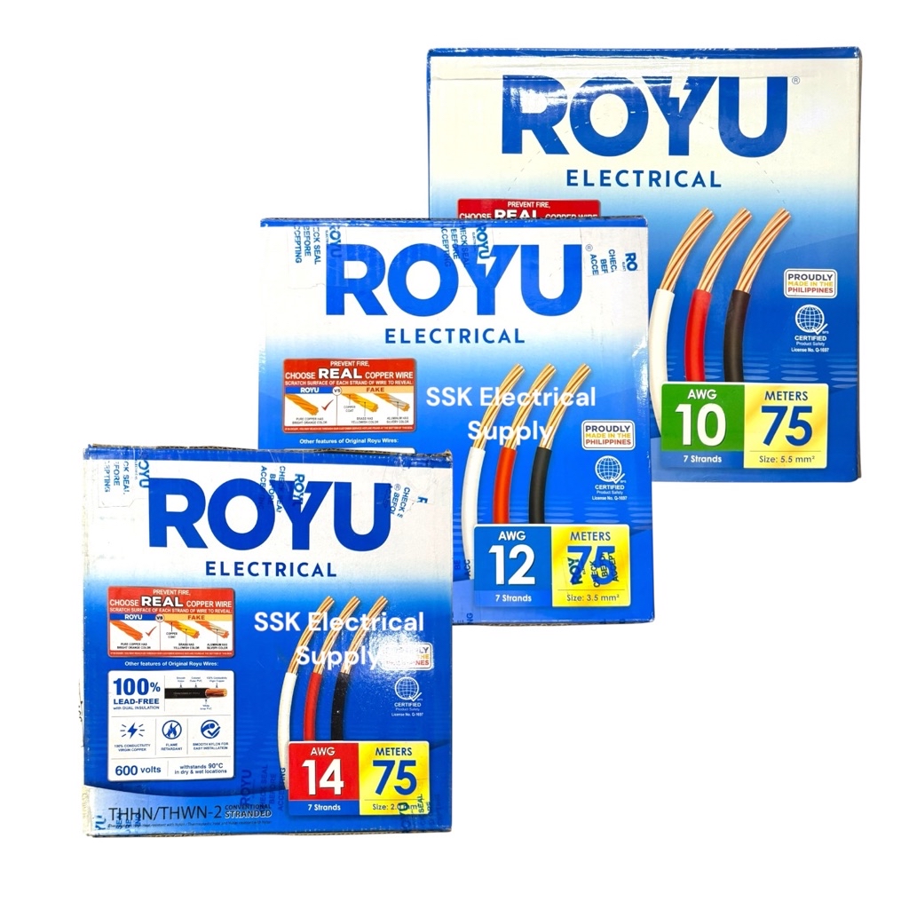 ROYU 75meter THHN Stranded Wire | Shopee Philippines
