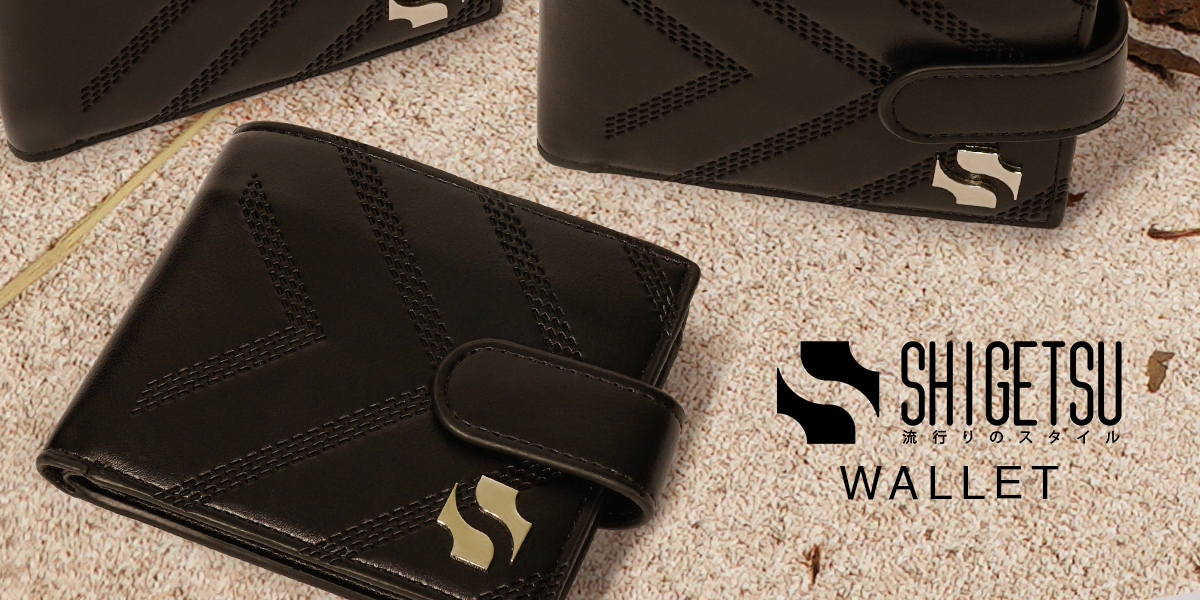 Shigetsu AIZU Long Leather Wallet for men card holder short bifold ...