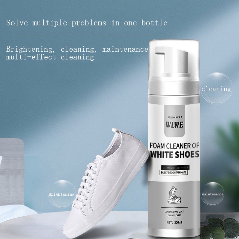 Shoe Cleaner 200ml Easy to Wipe Without Hurting Foam Shoes Dry Cleaning ...