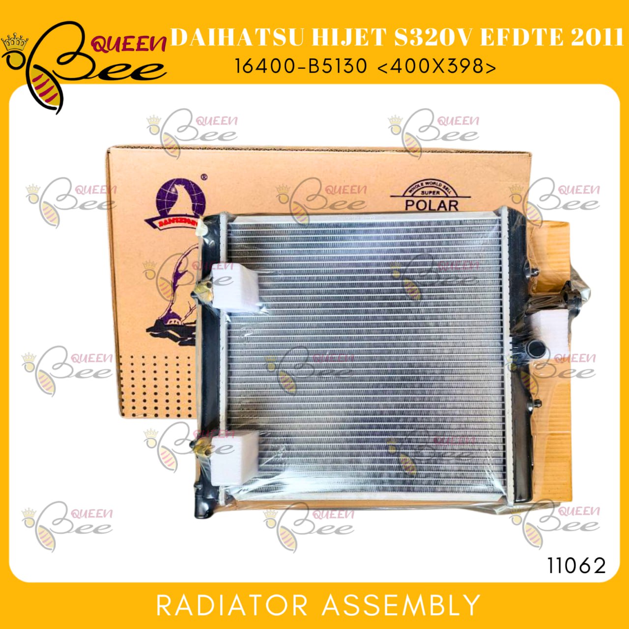 QUEENBEE 11062 Daihatsu Hijet S320V EFDTE 2011 Radiator Assembly A/T ...