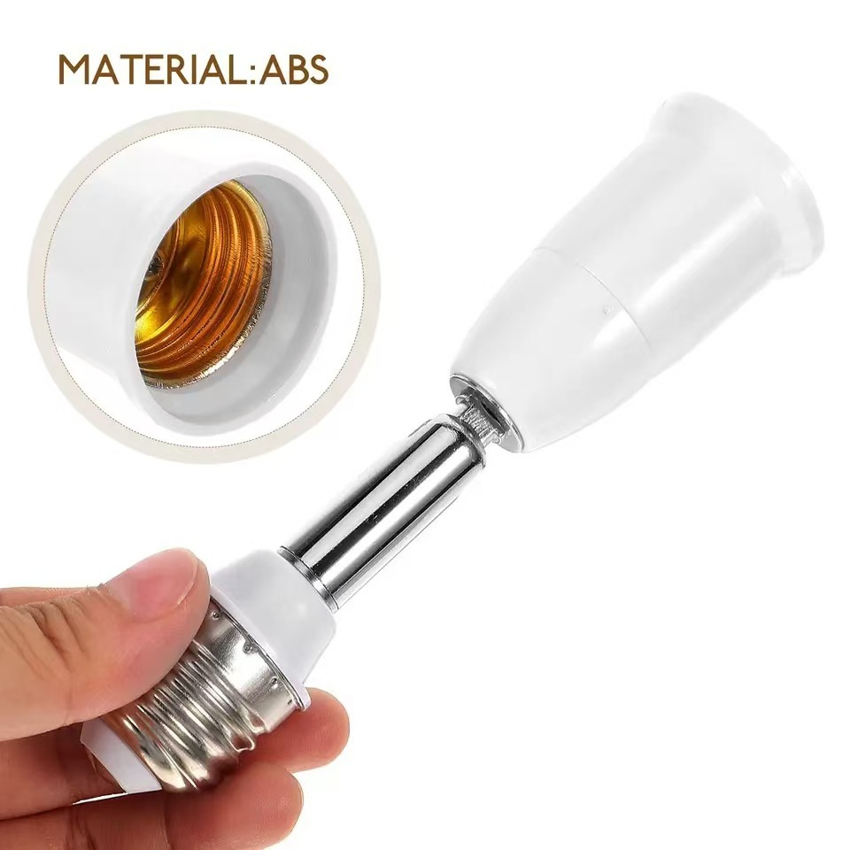 E27 Flexible Extend Extension Base Light Adapter Adjustable Socket ...