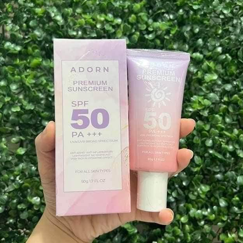 ADORN Face Sunscreen Sunblock Whitening Cream Long Lasting Sunscreen ...