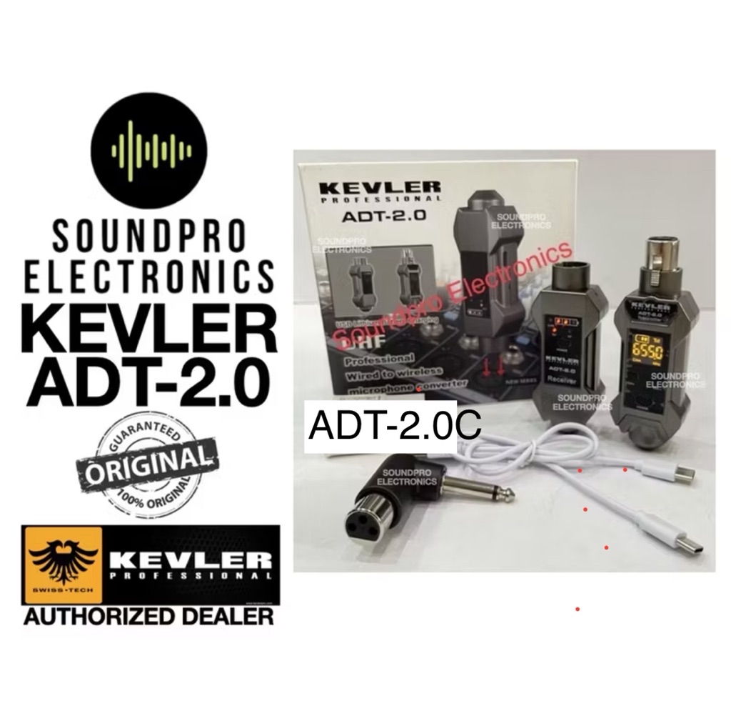KEVLER ADT-2.0C UHF WIRED TO WIRELESS MICROPHONE CONVERTER | Shopee ...