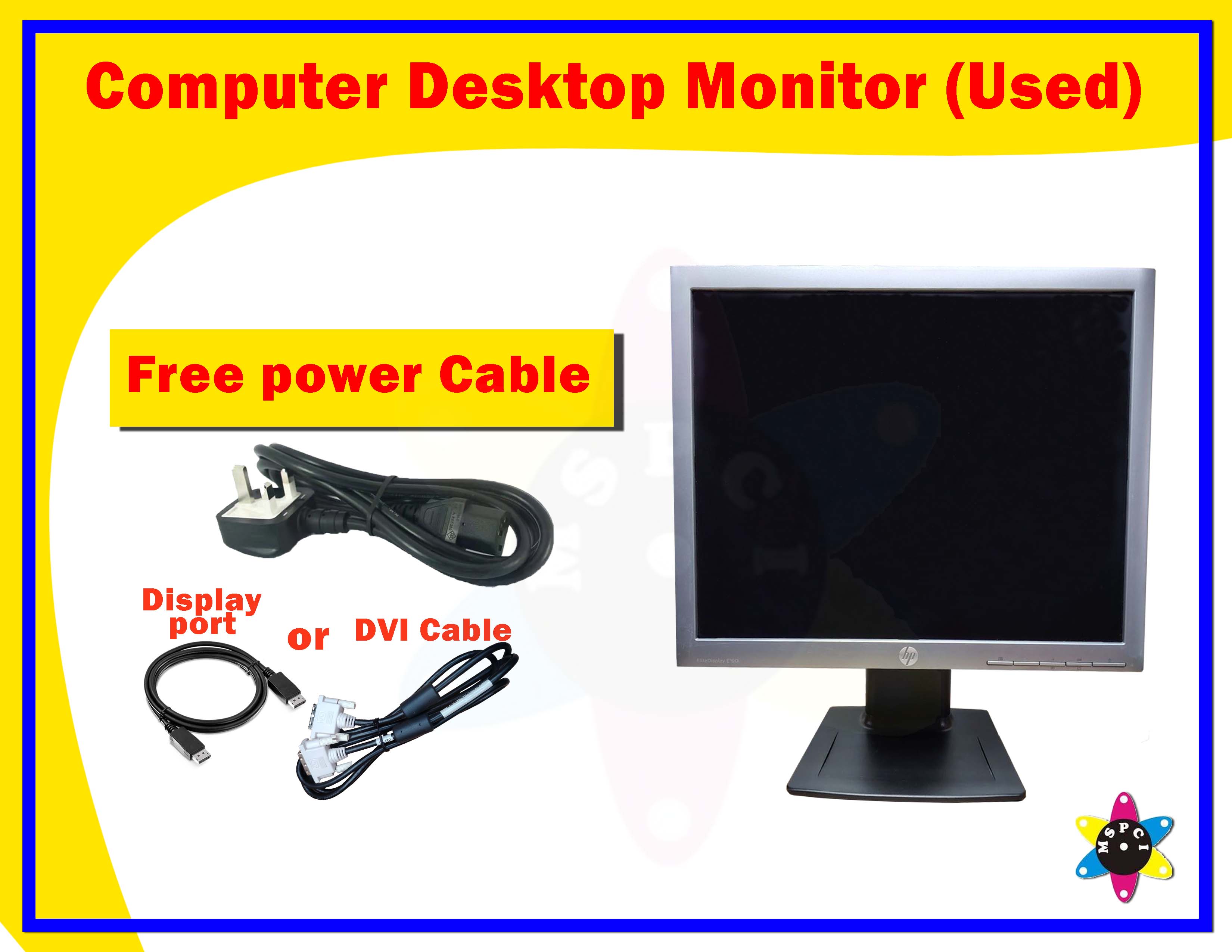 HP LED back light 19" square Monitor Desktop Monitor (Used) (Preloved ...