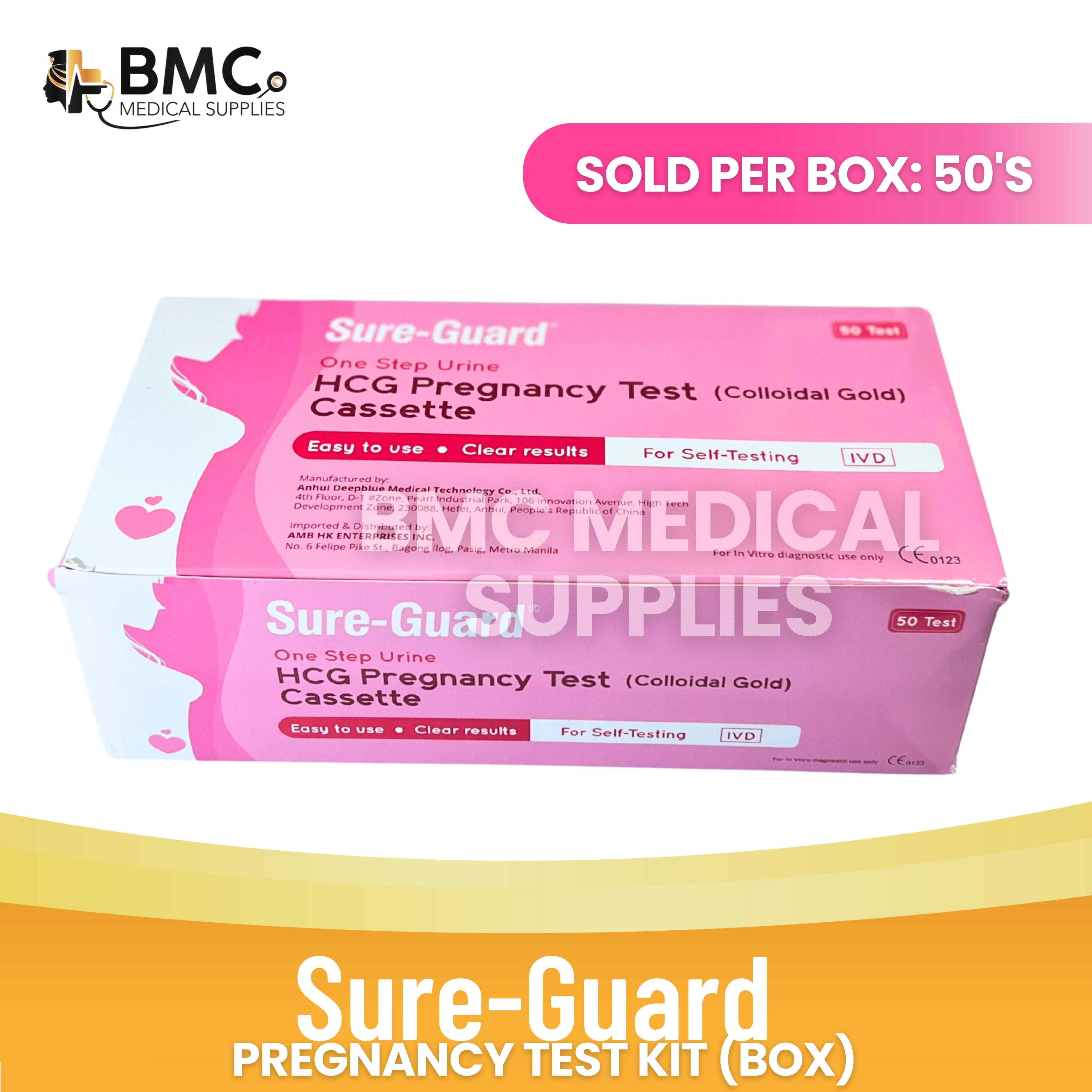 Partners/ Sureguard Pregnancy Test (Sold Per Box) PT | Pregtest ...