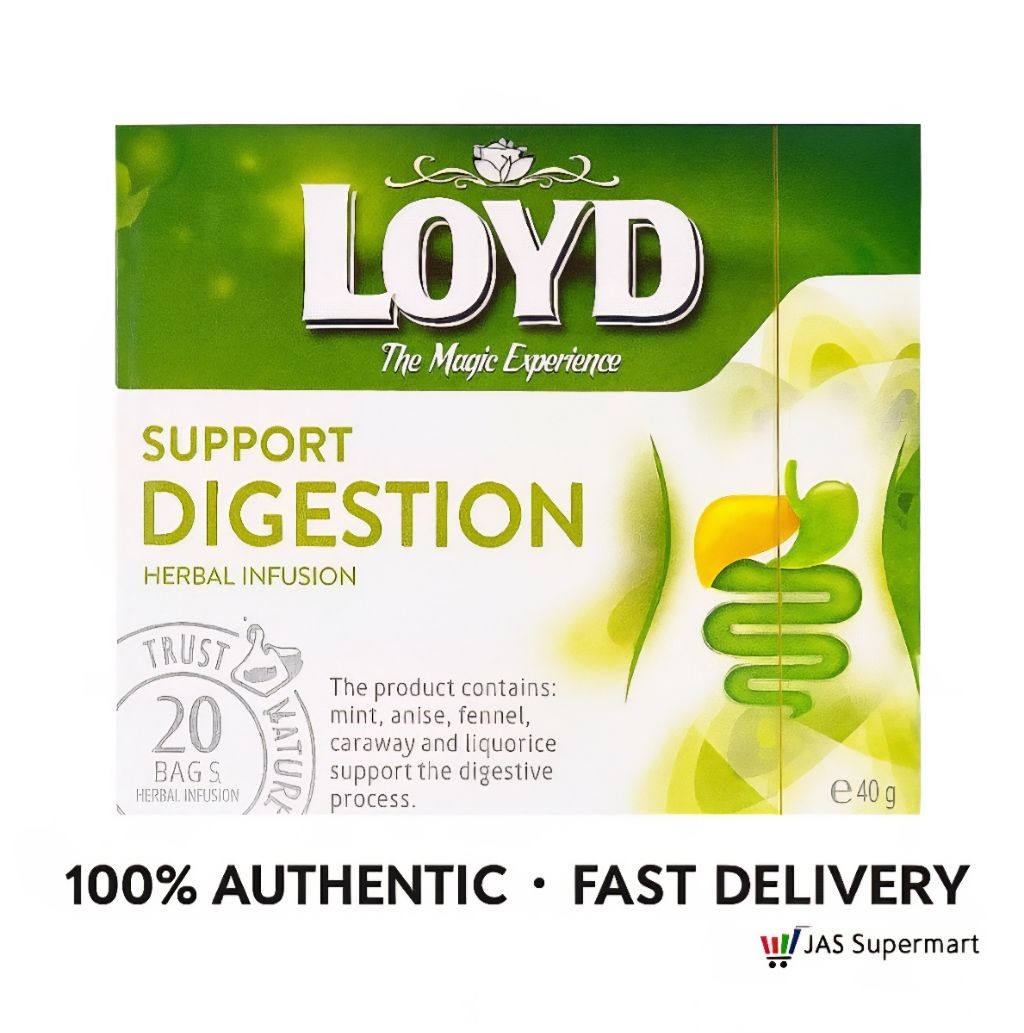 Loyd Herbal Tea Digestive Support – 20 Teabags | Flower Fruit Green Tea ...
