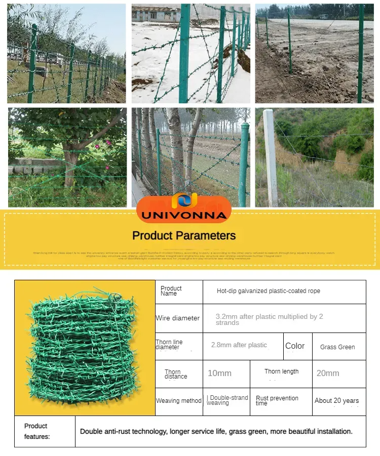 200/100/50 Meters Iron Barbed Wire Roll Fence Barbed Wire Anti-climb ...