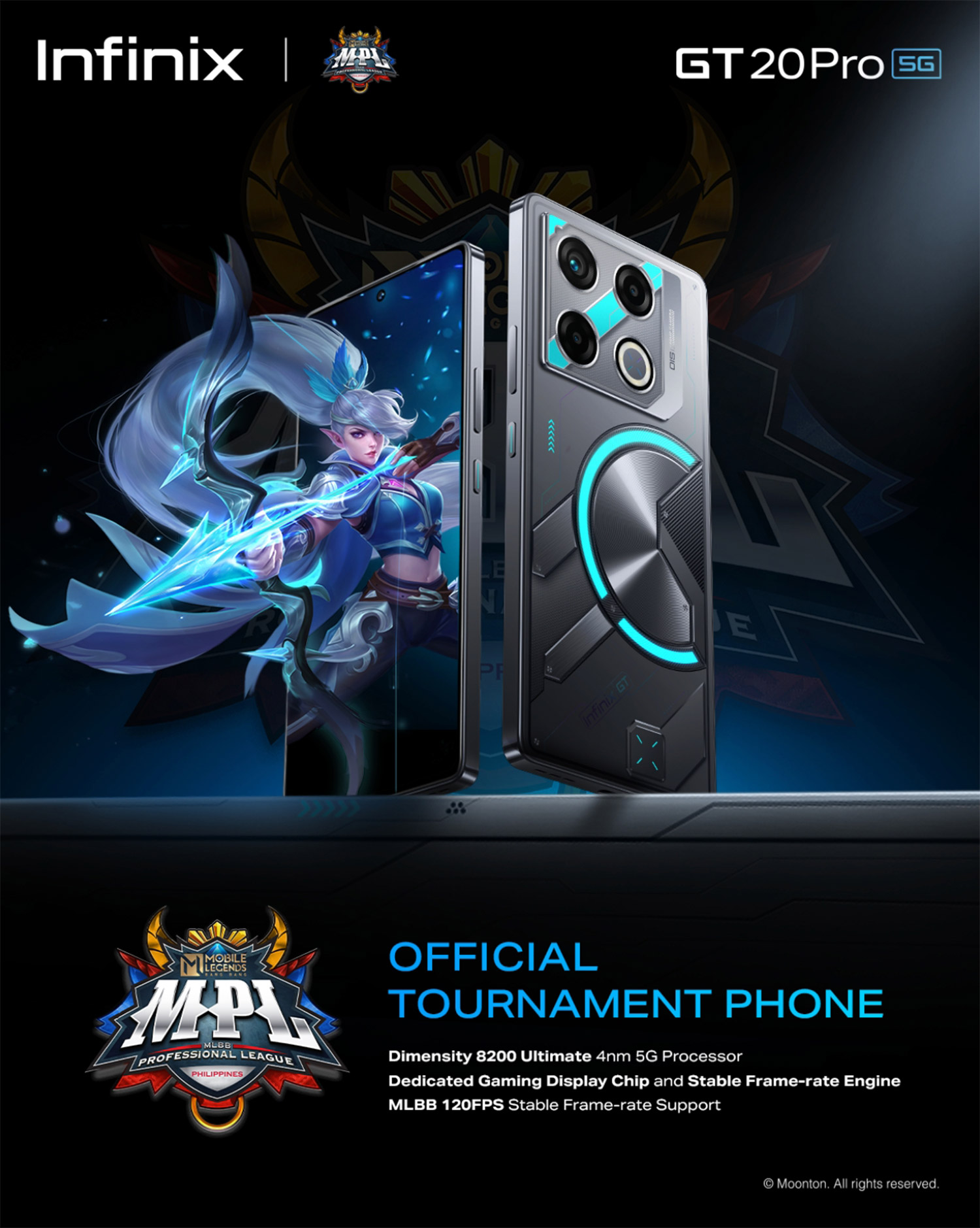 lnfinix GT 20 Pro 5G, (up to 24GB [12+256], MediaTek Dimensity 8200 ...