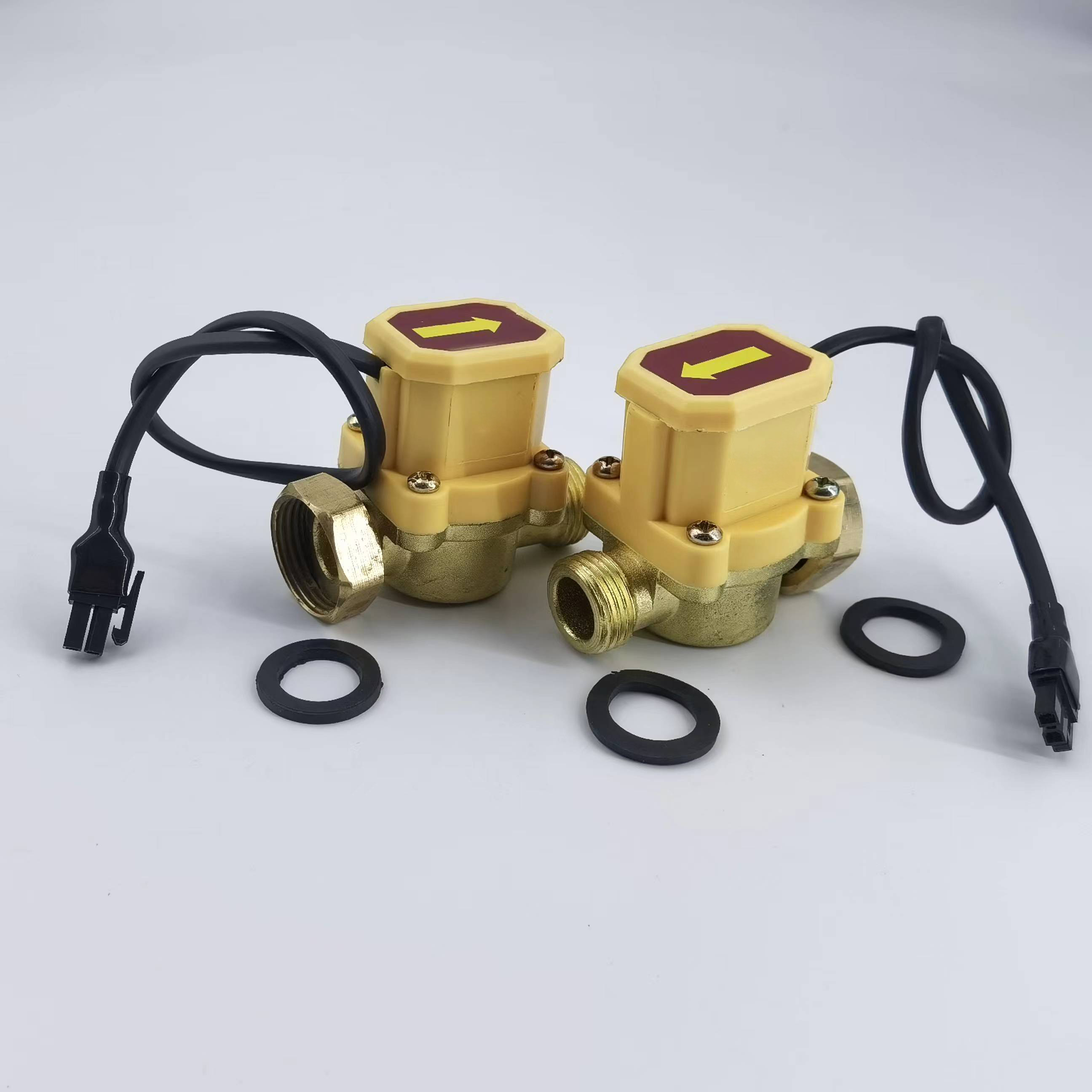 220V Booster Pump Flow Sensor Auto Control Switch Brass Pressure Water ...