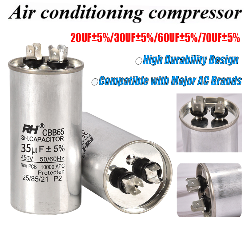 Aircon Capacitor Dual type 20/30/35/40/60UF/65UF | Shopee Philippines