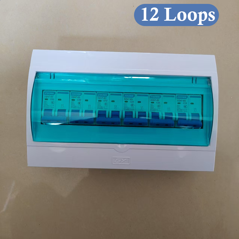 6/8/10/12 Loops Distribution Box With Circuit Breaker Panel Box ...