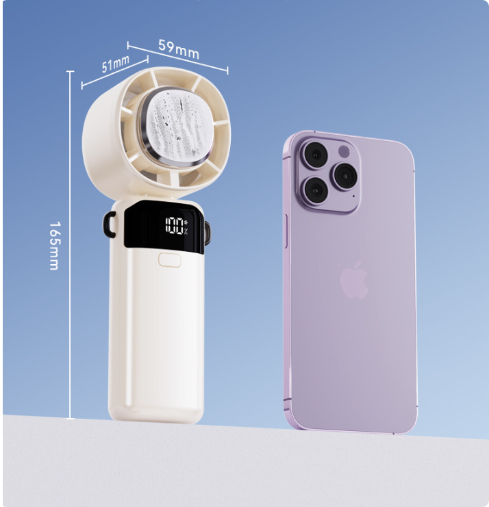 6000mAh Portable Super High Speed Turbo Fan Adjustment Handheld Mini ...