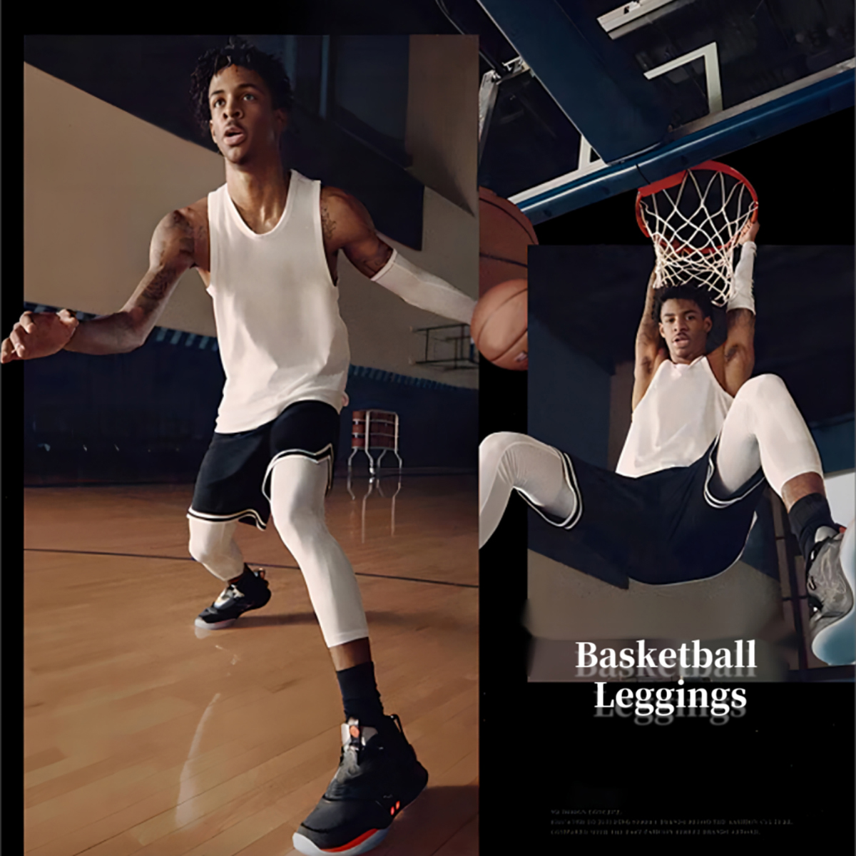 「FICOOL」Compression Shirt Men Sports Basketball Elastic Quick Dry ...