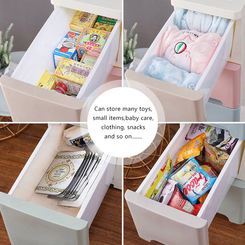 Drawer Storage Cabinet Slim Organizer Drawer With Wheel Kitchen ...