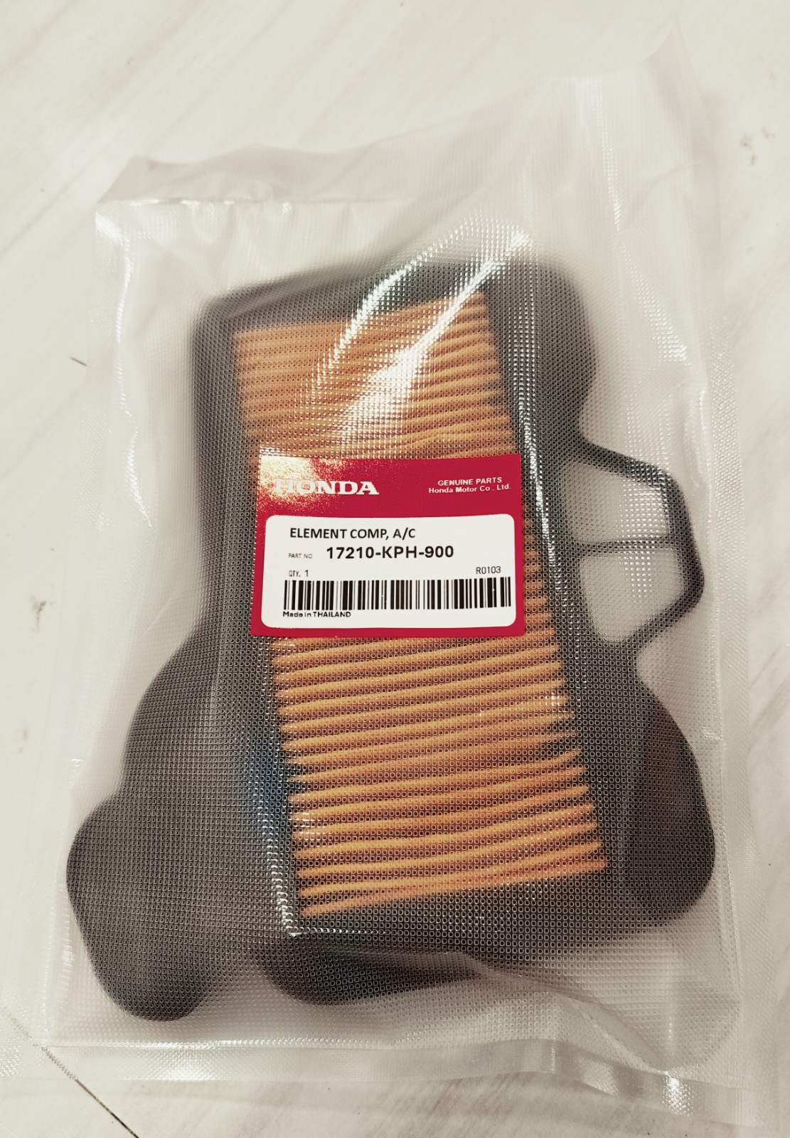 HONDA XRM 125 AIR FILTER ELEMENT FI RS 125 FI WAVE 110 FI NEW THAILAND ...