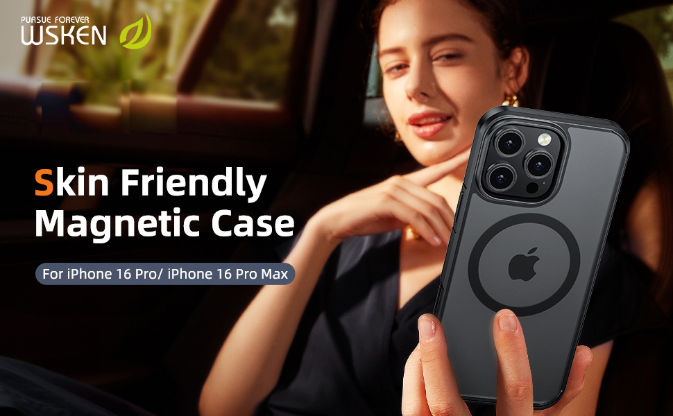 WSKEN for IP16Pro Max/15/14 Magnetic Slim Fit Case[Skin Friendly ...