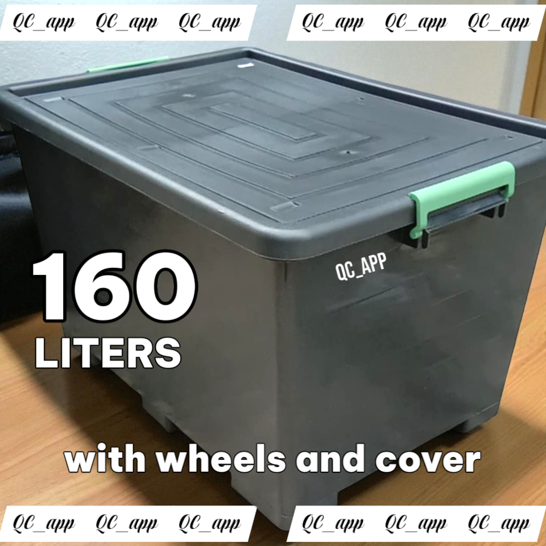 BUY 1 TAKE 1 HEAVY DUTY Storage Box with wheels and cover PEARLWAVE BOX ...