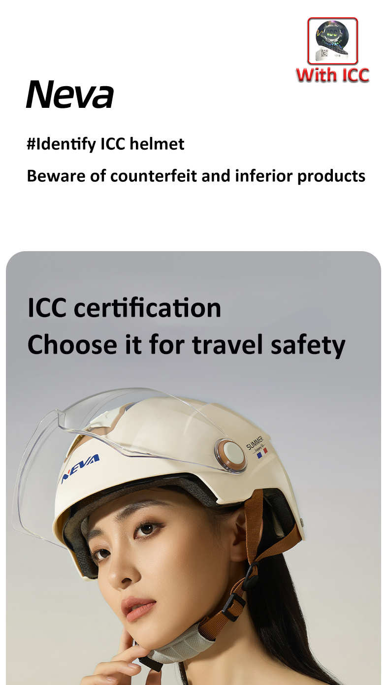 Neva Abs Material Rainproof Dual Visor Half Face Helmet For Motorcycle ...