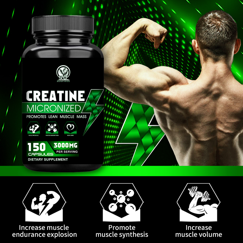 Suny Tree Creatine monohydrate capsules improve shape muscle strength ...