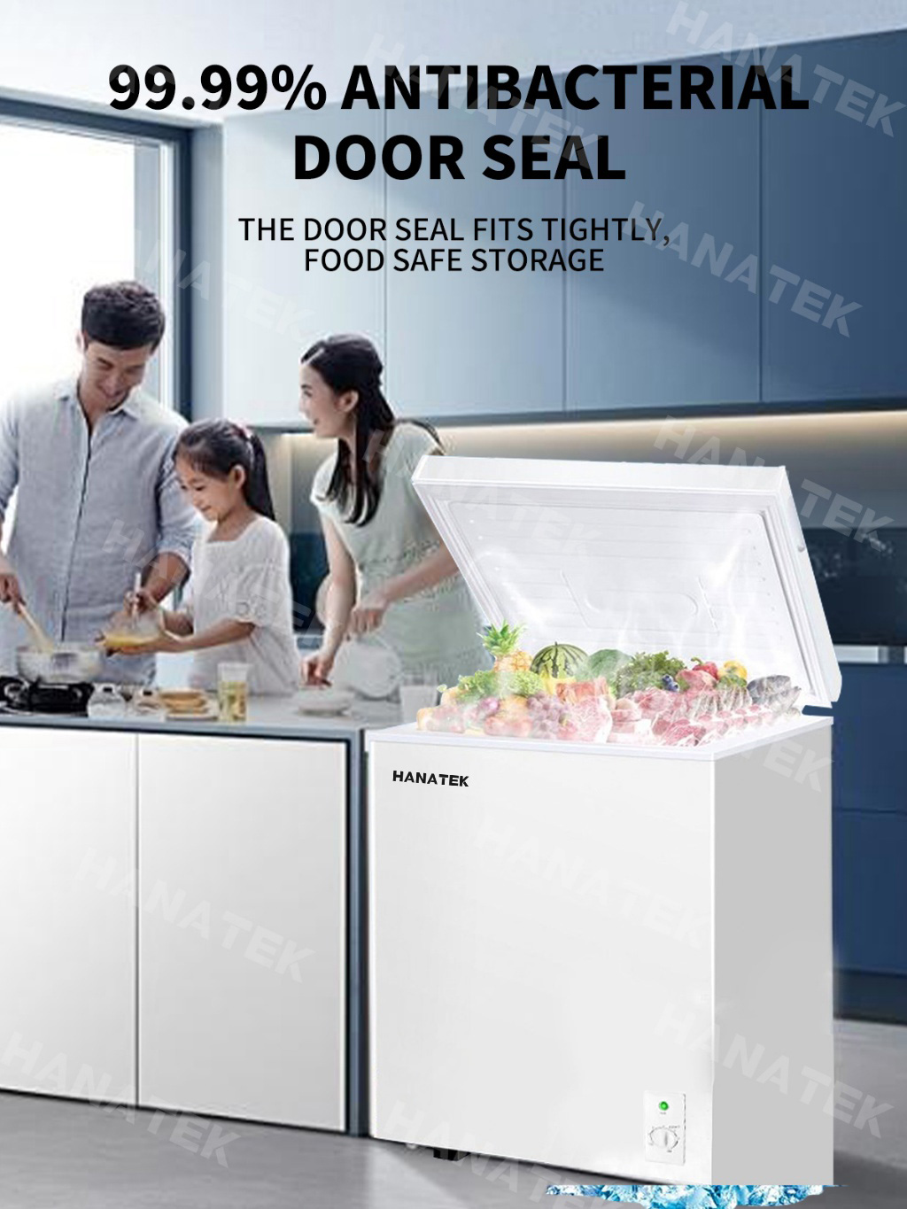 HANATEK Freezer Inverter Chest Freezer Refrigerator Mini Freezer ...