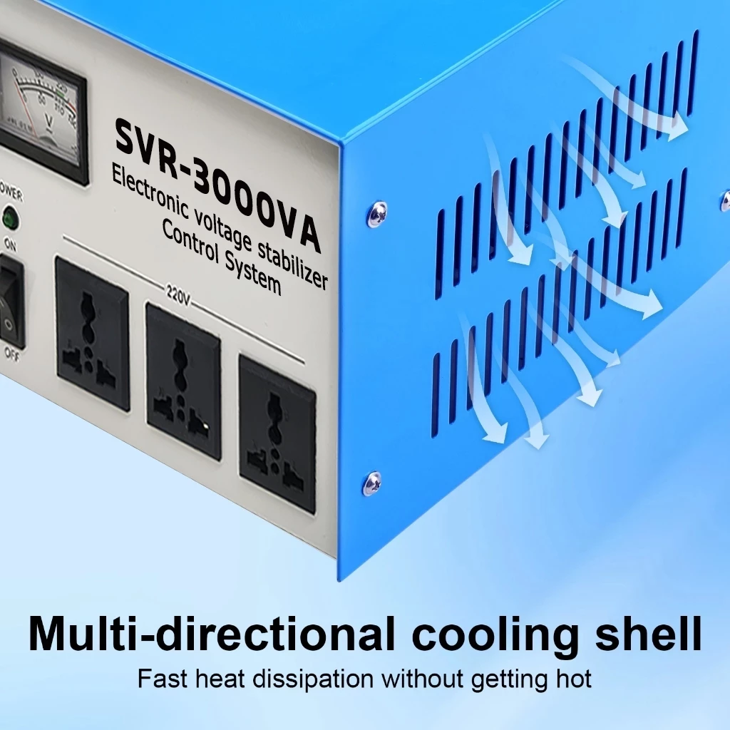 AVR Automatic Voltage Regulator 3000 Watts SVR-2500VA/2000VA/1500VA Servo Type AVR Time Delay ...