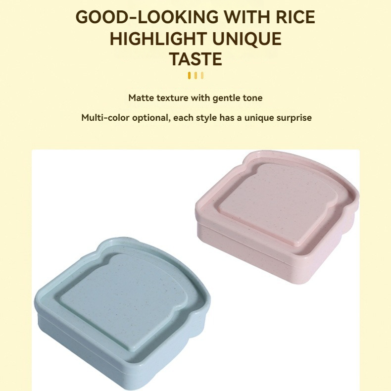 COD Sandwich Box with Lid Reusable Bento Box Large Capacity Toast Bread ...