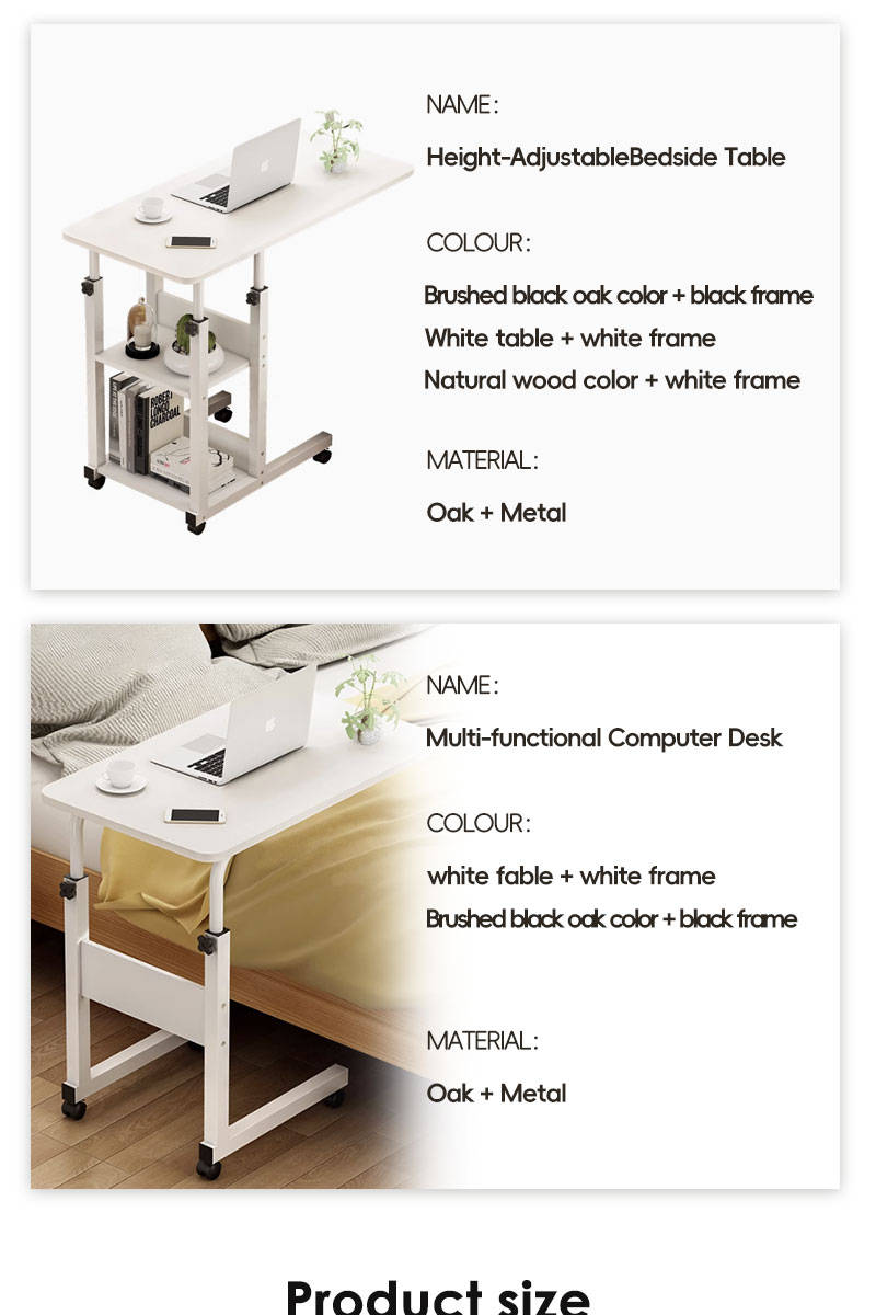 ⚡️COD⚡️Adjustable Table Laptop Table Study Table Standing Bed Side ...