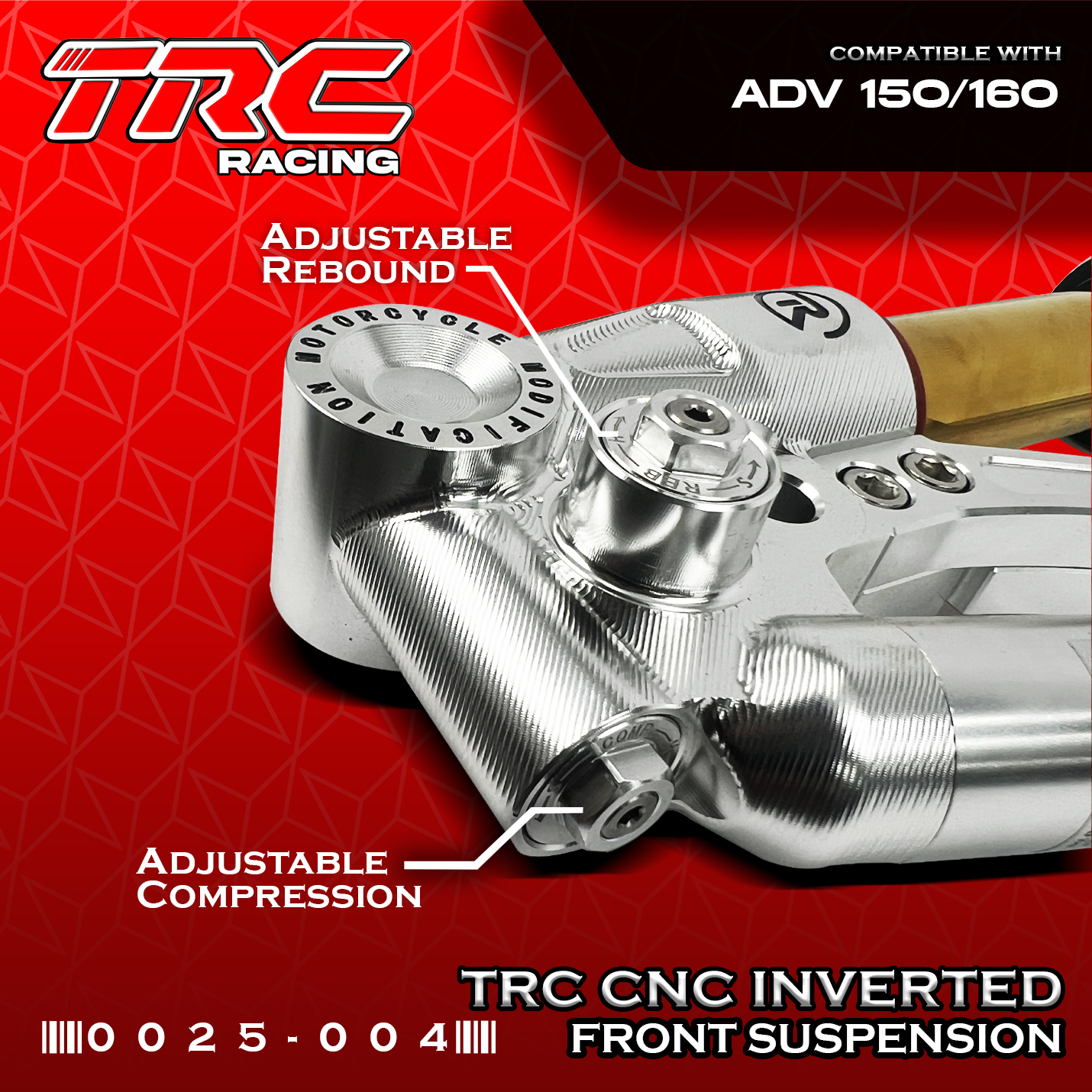 TRC Racing ADV 150/160 CNC Inverted Front Shock Assembly Fully ...
