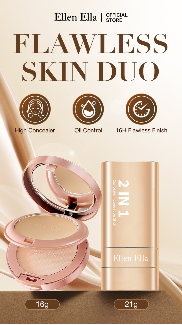 【COD】Ellen Ella Makeup Set Concealer and Foundation Stick 21g Pressed ...